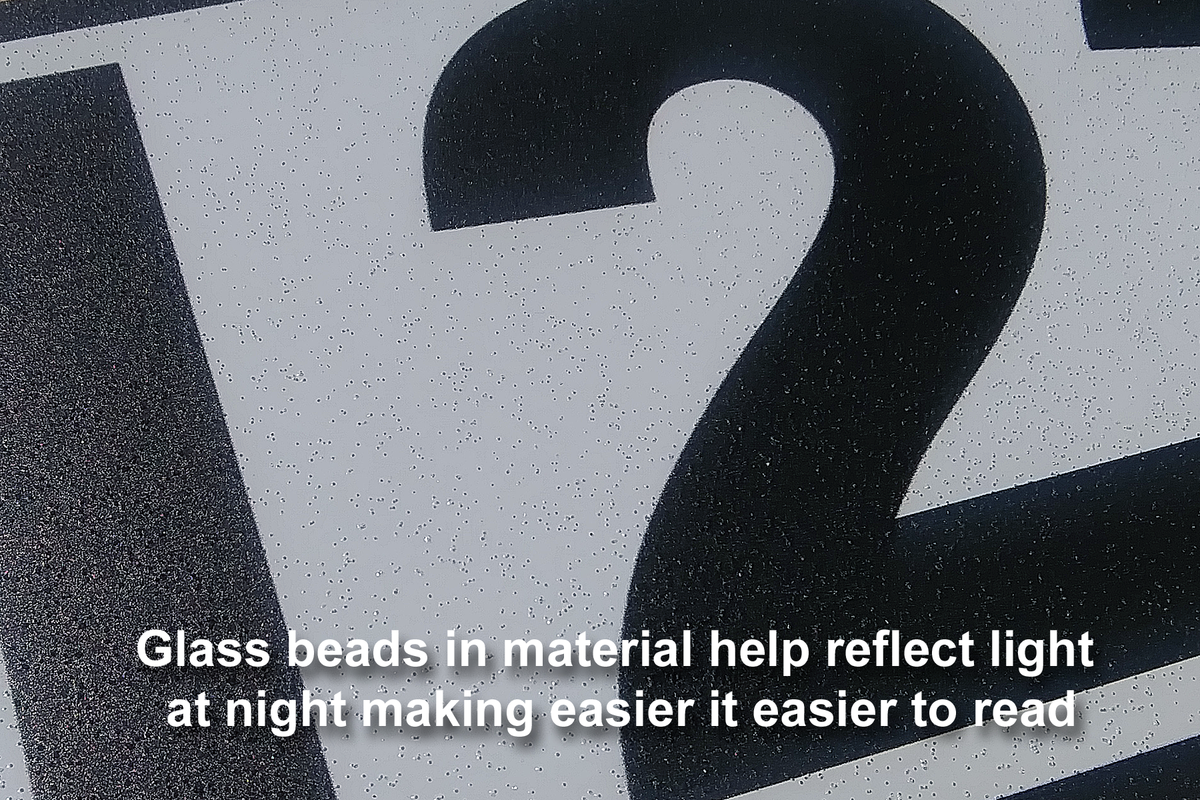 Flag Curb-Wraps, Self-Adhesive, House Address Numbers – Curb-N-Sign